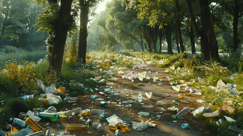 A Park Overrun with Litter Capturing the Impact of Plastic Waste on ...