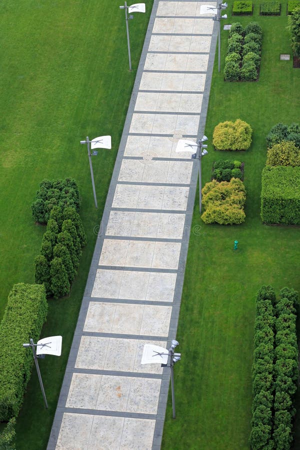 Park path stock photo. Image of gardening, grass, street - 26261460