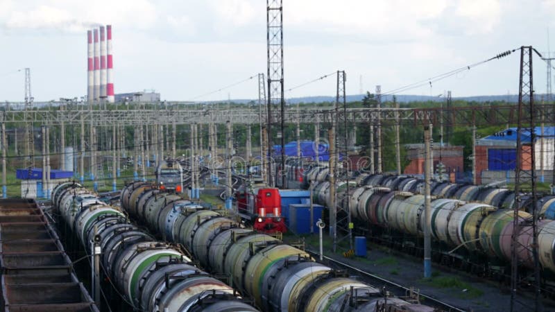 Park Path Rail Loading Station Stock Footage - Video of park, fuel ...