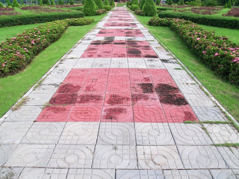 Park Pathway stock image. Image of floral, concept, lush - 16847403