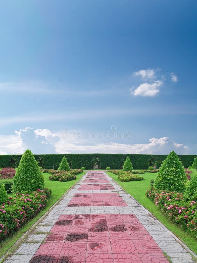 Park pathway stock photo. Image of field, harmony, idyllic - 16964904