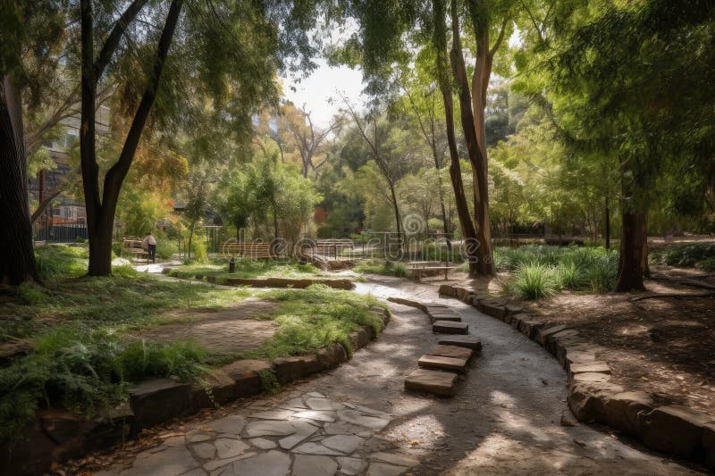 Park Pathways Stock Illustrations – 82 Park Pathways Stock ...