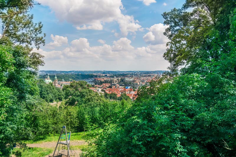 Park in Prague stock image. Image of europe, locations - 35158747