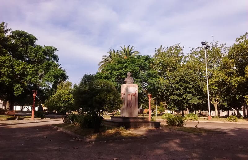 Park at Quequen stock image. Image of quequen, shadows - 122575703