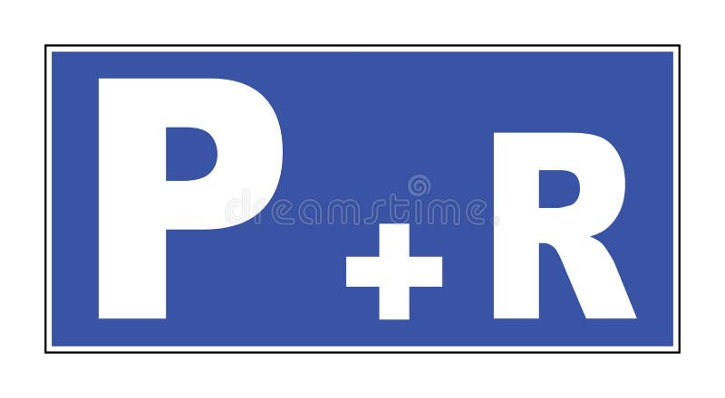 Park and ride sign stock illustration. Illustration of point - 143189283