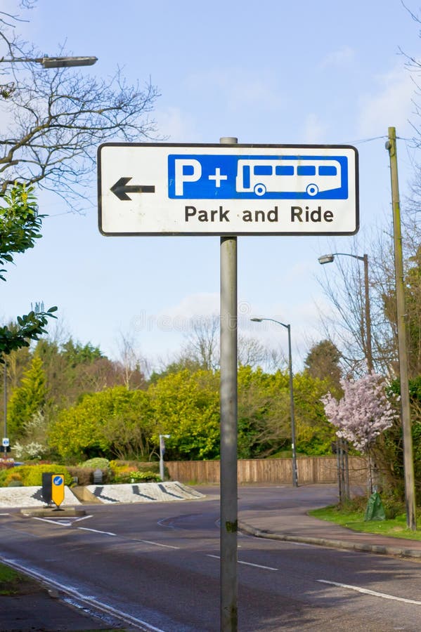 Park and ride stock image. Image of roadsign, park, public - 39516541