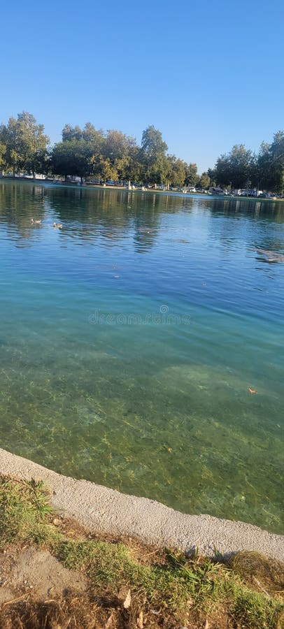 Park in riverside stock photo. Image of riverside, cliff - 256400334