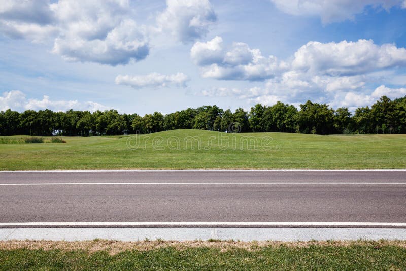 Park road stock image. Image of park, landscape, blue - 64405931