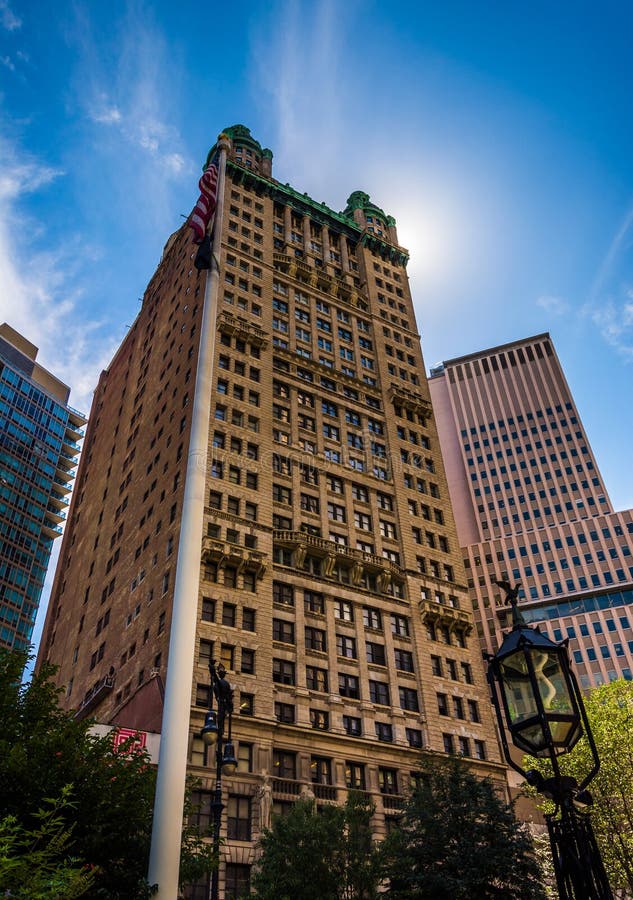 The Park Row Building, in Lower Manhattan, New York. Stock Image ...