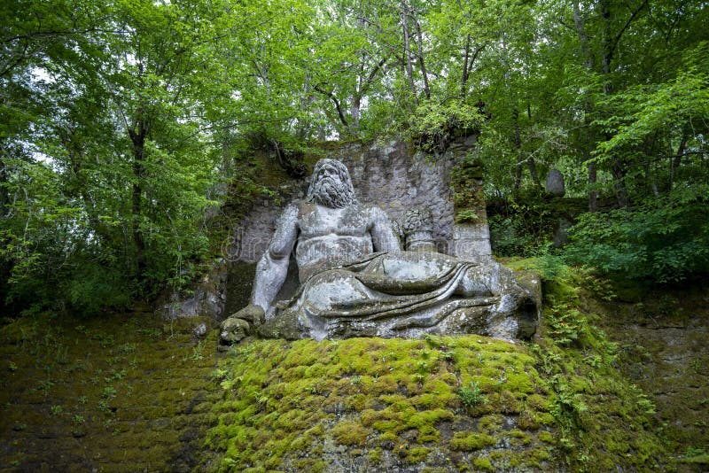 Park of Sacro Bosco editorial photo. Image of moss, nature - 303920531