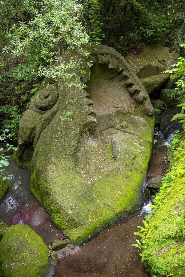 Park of Sacro Bosco stock photo. Image of architecture - 303920366