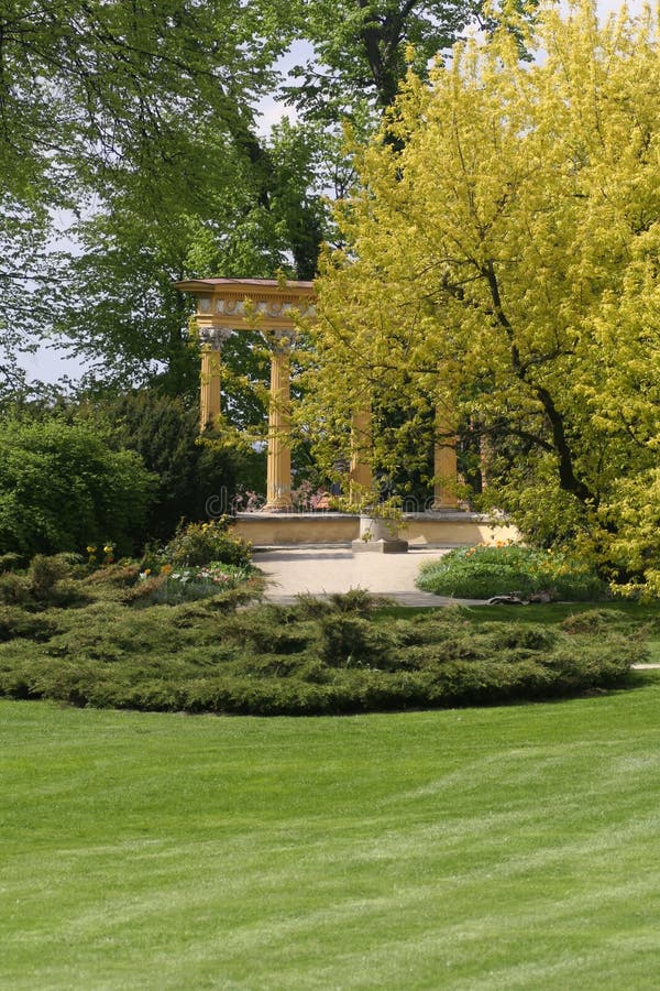 Park scenery stock image. Image of nature, tree, yellow - 7228763