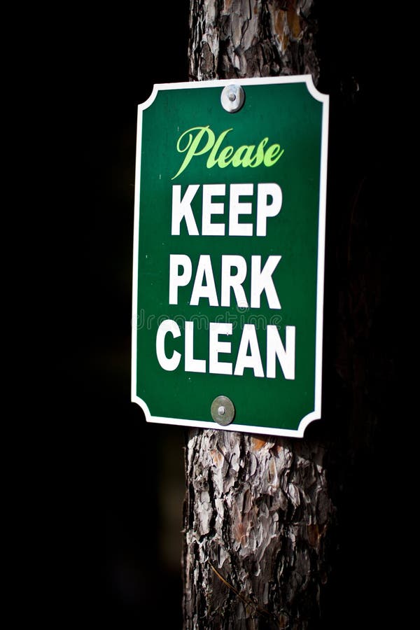 Park sign stock photo. Image of environmental, outdoors - 40864998
