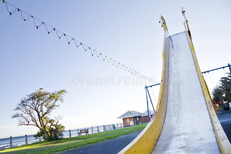 Park slide from the bottom stock photo. Image of young - 6153708