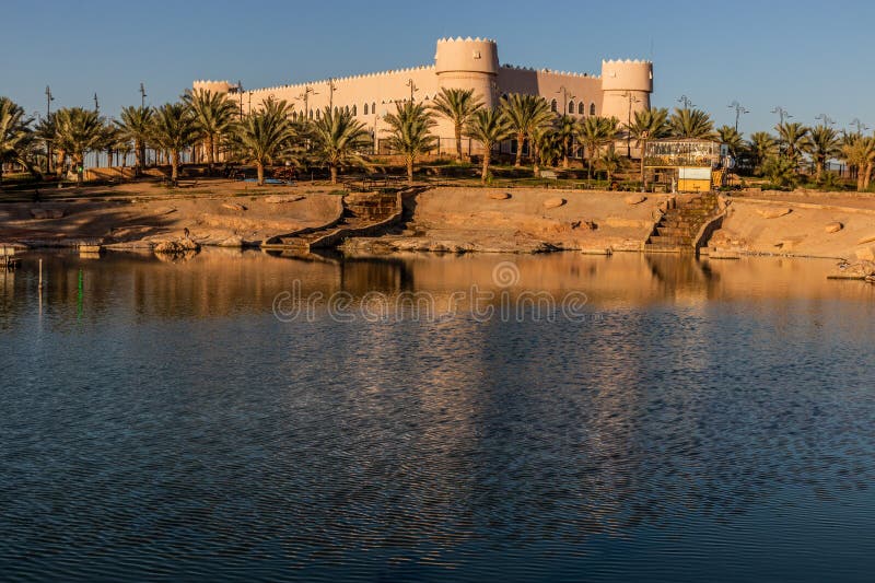 Park with a Small Lake in Sakaka, Saudi Arab Stock Photo - Image of ...