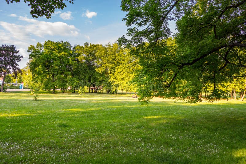 Park in Spring, Prague, Czech Republic Stock Image - Image of europe ...