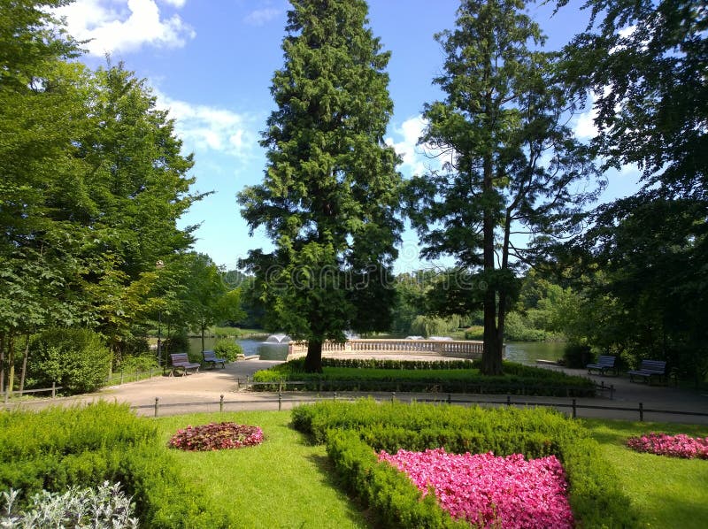 Park in spring time stock image. Image of natural, fall - 42197283