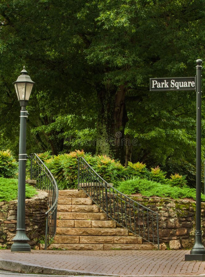 Park square steps stock image. Image of nature, landscape - 32093271