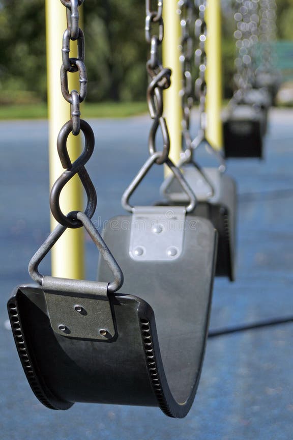 Park swings stock image. Image of swing, chain, outdoor - 1544901