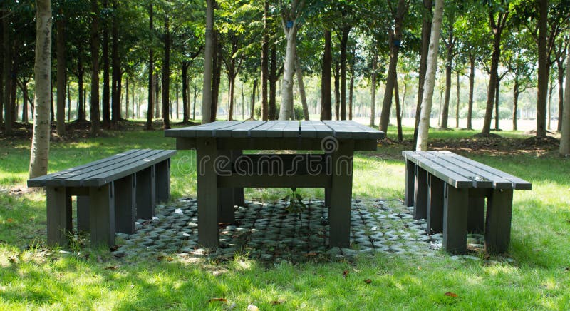 Park table stock photo. Image of forest, elegant, daze - 45202414