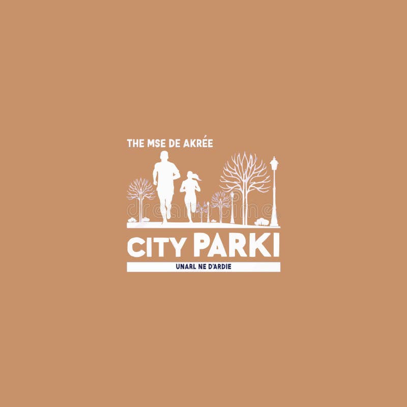 Park-themed T-shirt Design, Community Run Vector Design Stock Vector ...