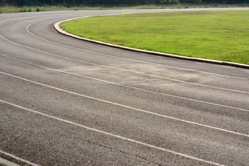Park Treadmill, Outdoor Running Track Stock Image - Image of race ...
