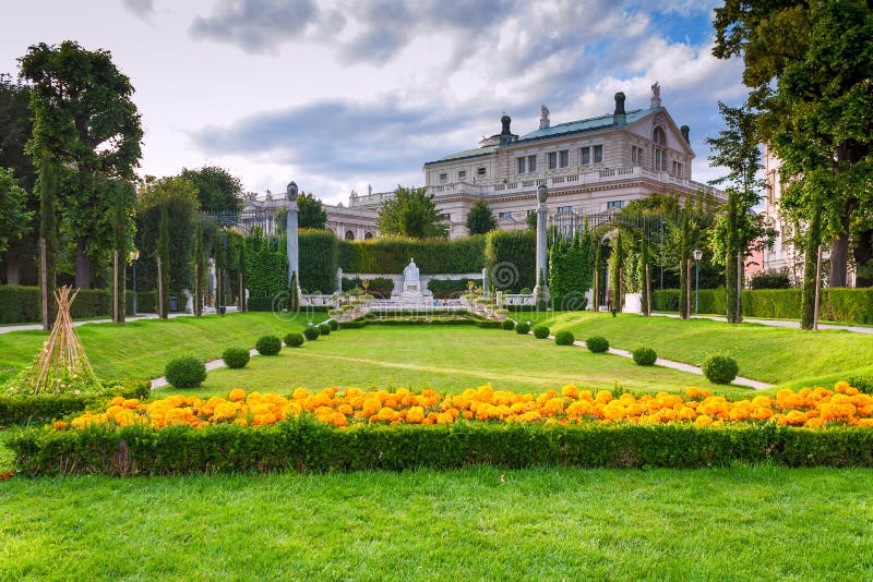 Park in Vienna Austria stock photo. Image of park, landmark - 38697868