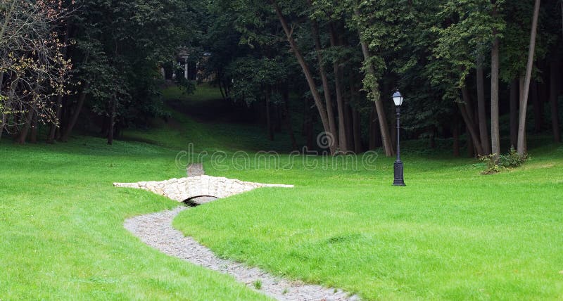 Park view stock image. Image of green, care, lantern, grass - 7464439