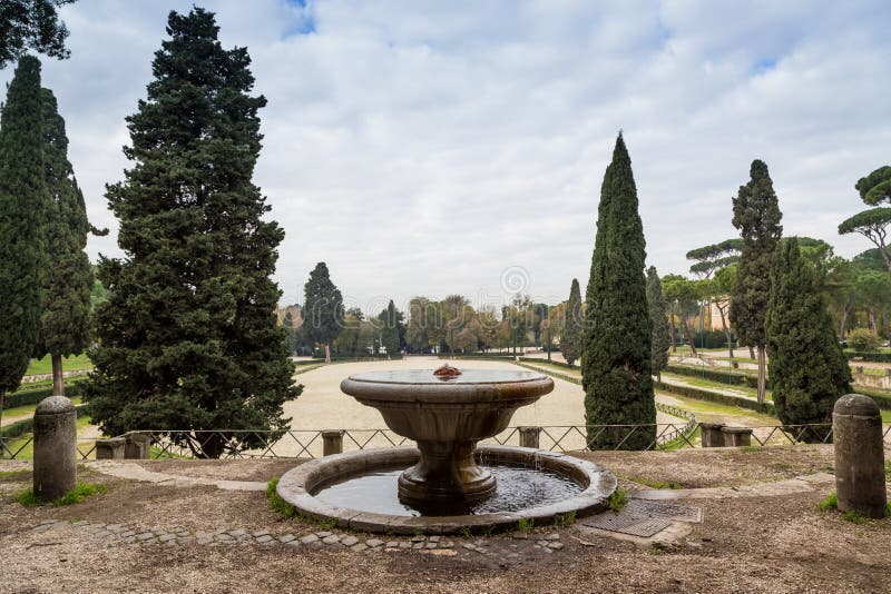 Park of Villa Borghese in Rome, Italy Stock Image - Image of roma ...
