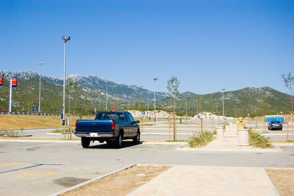 Parked car stock image. Image of mountains, summer, parking - 7822097