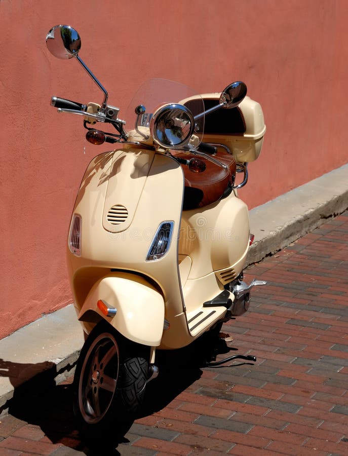 Parked motor scooter stock photo. Image of machine, parked - 20244056