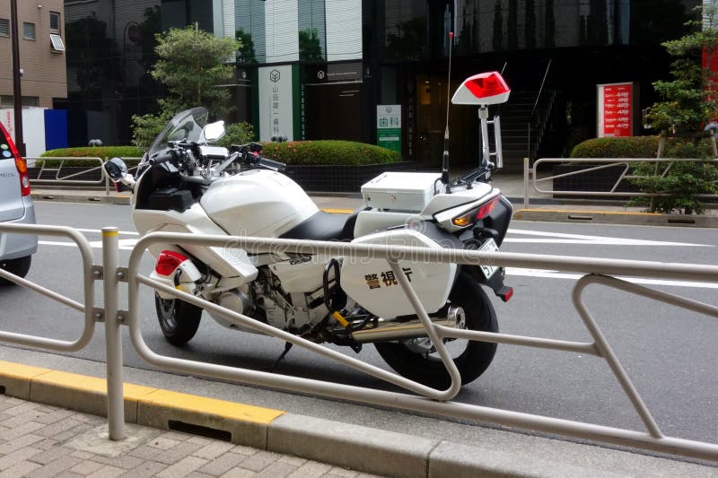 A Parked Motorcycle on Duty Editorial Image - Image of duty, europe ...