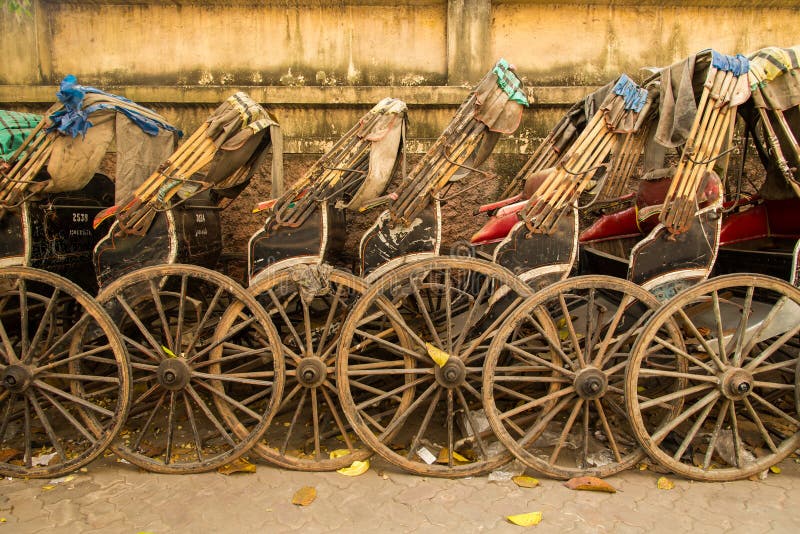 Parked rickshaws stock image. Image of delhi, history - 47315083