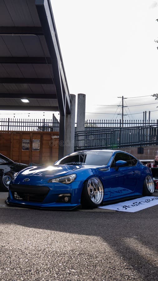 Parked Shiny Blue Subaru BRZ Car Editorial Stock Photo - Image of ...