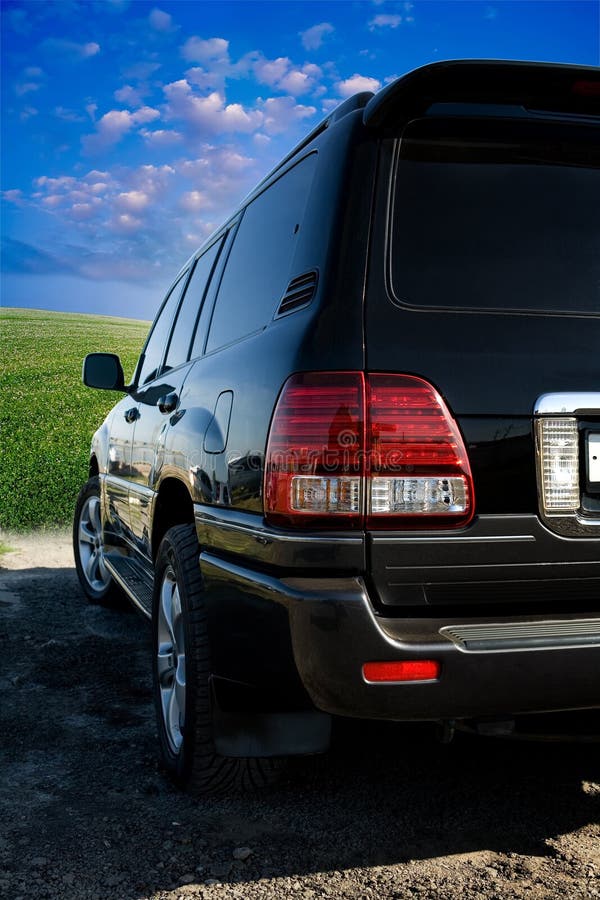 Silver SUV in Driveway stock photo. Image of vehicle, truck - 3212636