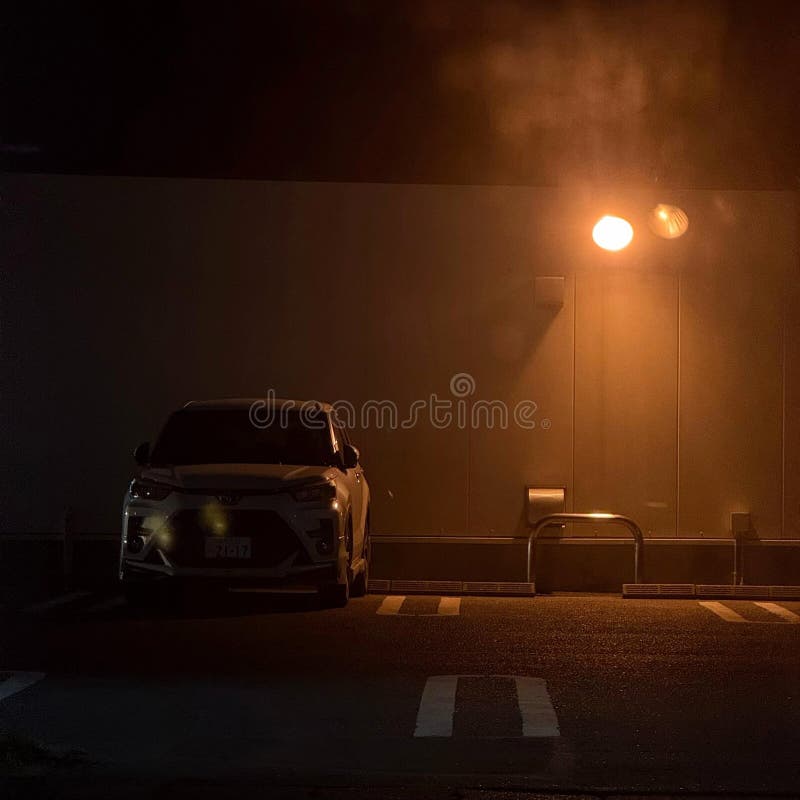 Parked Under Midnight Glow Stock Photos - Free & Royalty-Free Stock ...