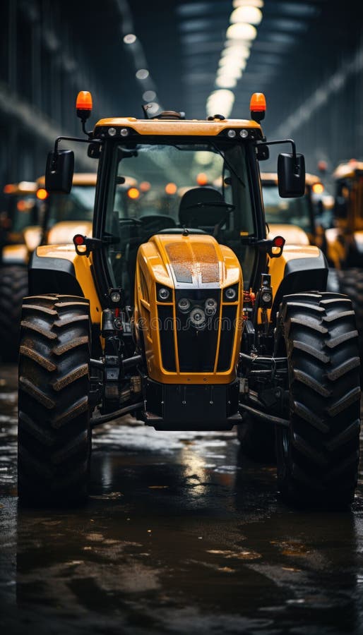 Parked Yellow and Black Machines in a Construction Site, Construction ...