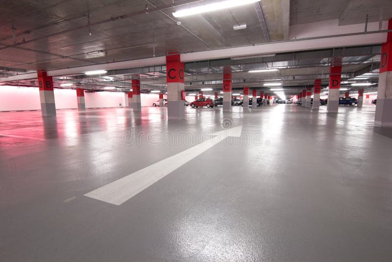 Moderne Parken-Struktur stockfoto. Bild von minimalistisch - 4101766