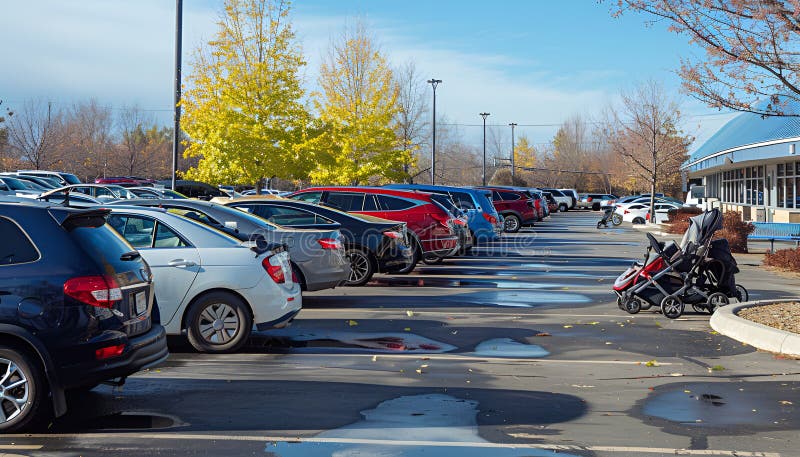 Parking Area Arranged for Strollers, Showing Comfort and Accessibility ...