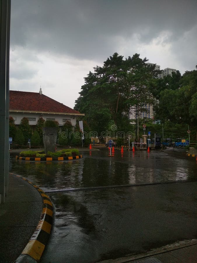 Parking area in hospital stock photo. Image of street - 215402358