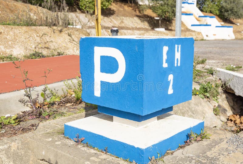 Parking Area Road Sign stock photo. Image of symbol - 260354964