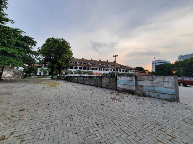 Parking area walkway stock photo. Image of city, parking - 219313384