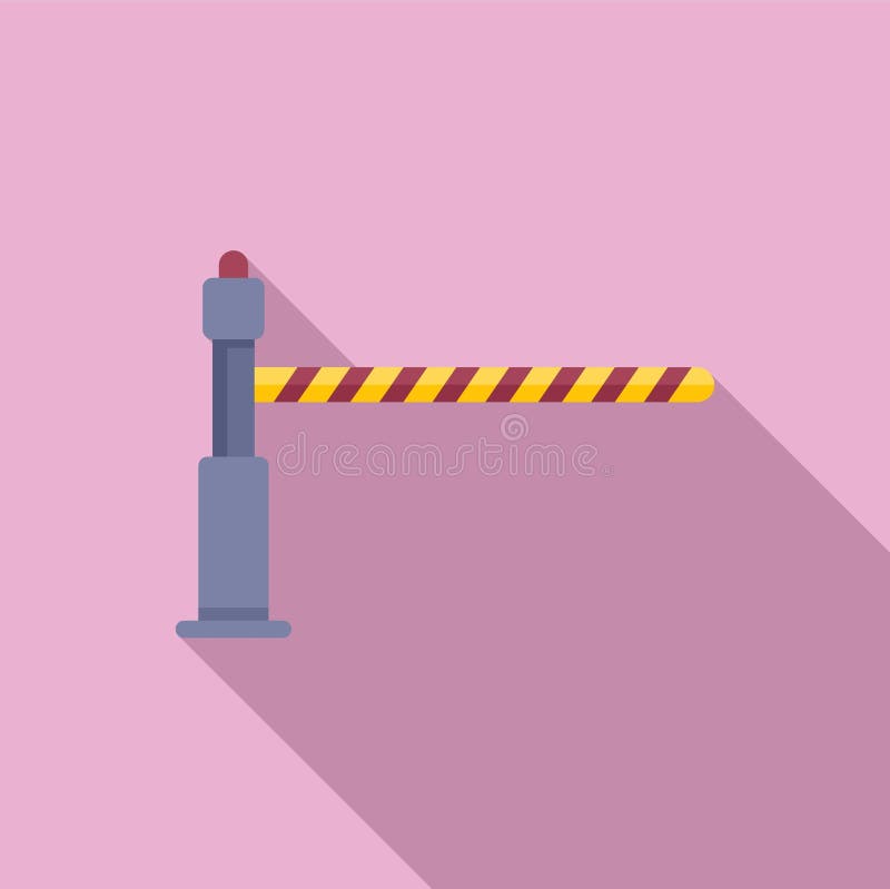 Parking Barrier Icon Flat Vector. Park Space Stock Vector ...