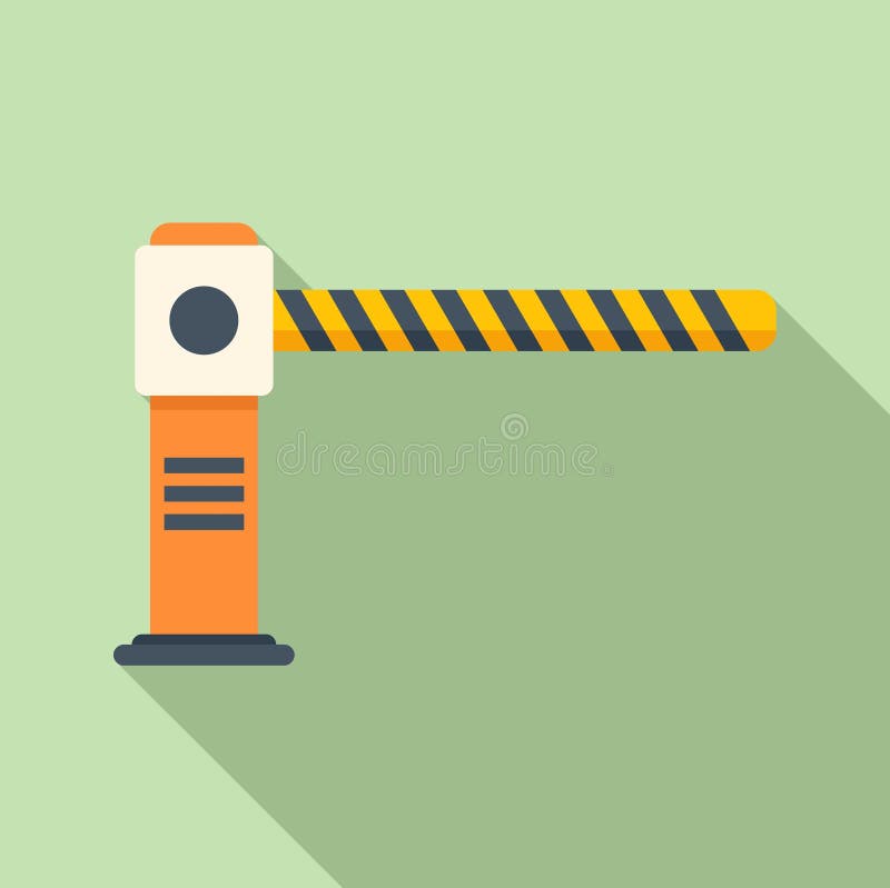 Parking Barrier Icon Flat Vector. Space Truck Stock Illustration ...