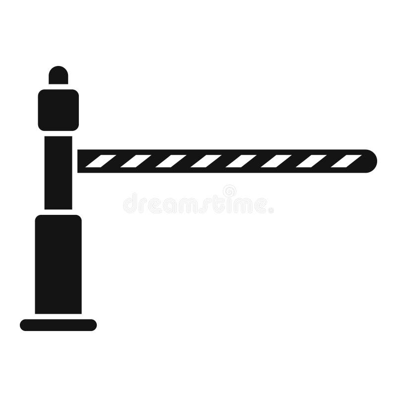 Parking Barrier Icon Simple Vector. Park Space Stock Vector ...