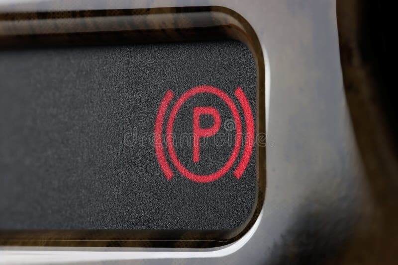 Parking Brake Control Light Stock Photo - Image of dash, brake: 246331734