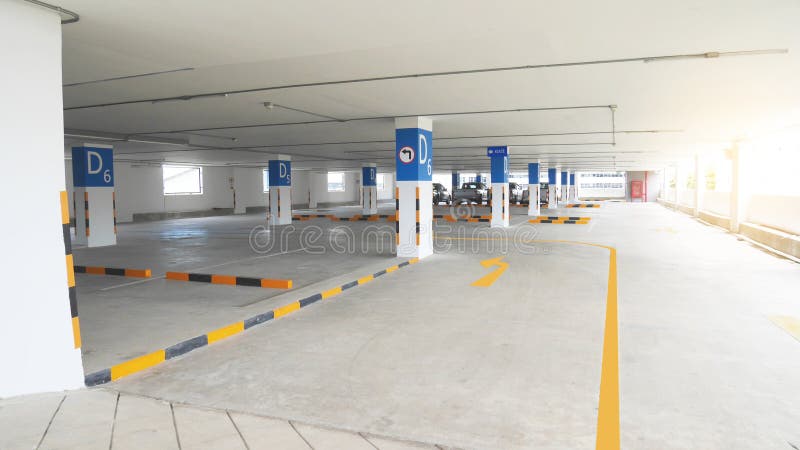 Parking Building. Empty Parking Lot Space Concrete Building Stock Photo ...