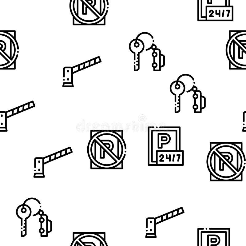 Seamless Car Parking Pattern Stock Illustrations – 932 Seamless Car ...
