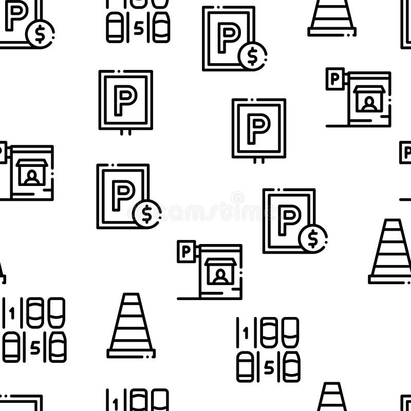 Seamless Car Parking Pattern Stock Illustrations – 932 Seamless Car ...