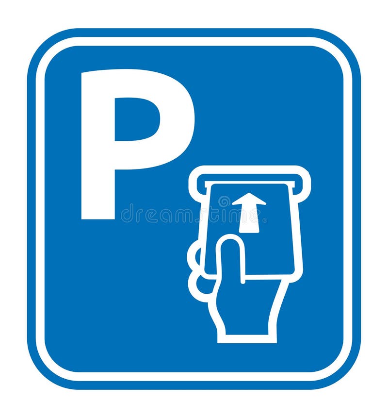 Parking Card Pay Station Concept Icon Stock Vector - Illustration of ...